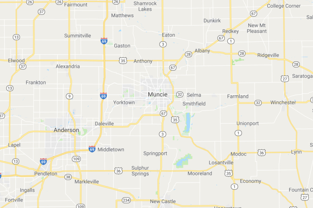 Muncie Indiana Zip Code Map - United States Map
